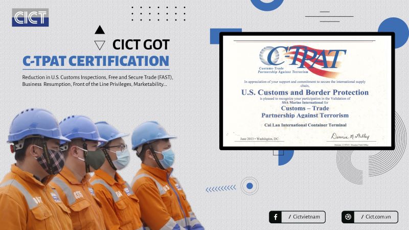 CICT’s got C-TPAT certification - VIMC