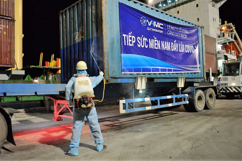 Cảng Quy Nhơn - Điểm sáng trong công tác phòng, chống dịch COVID-19 - VIMC