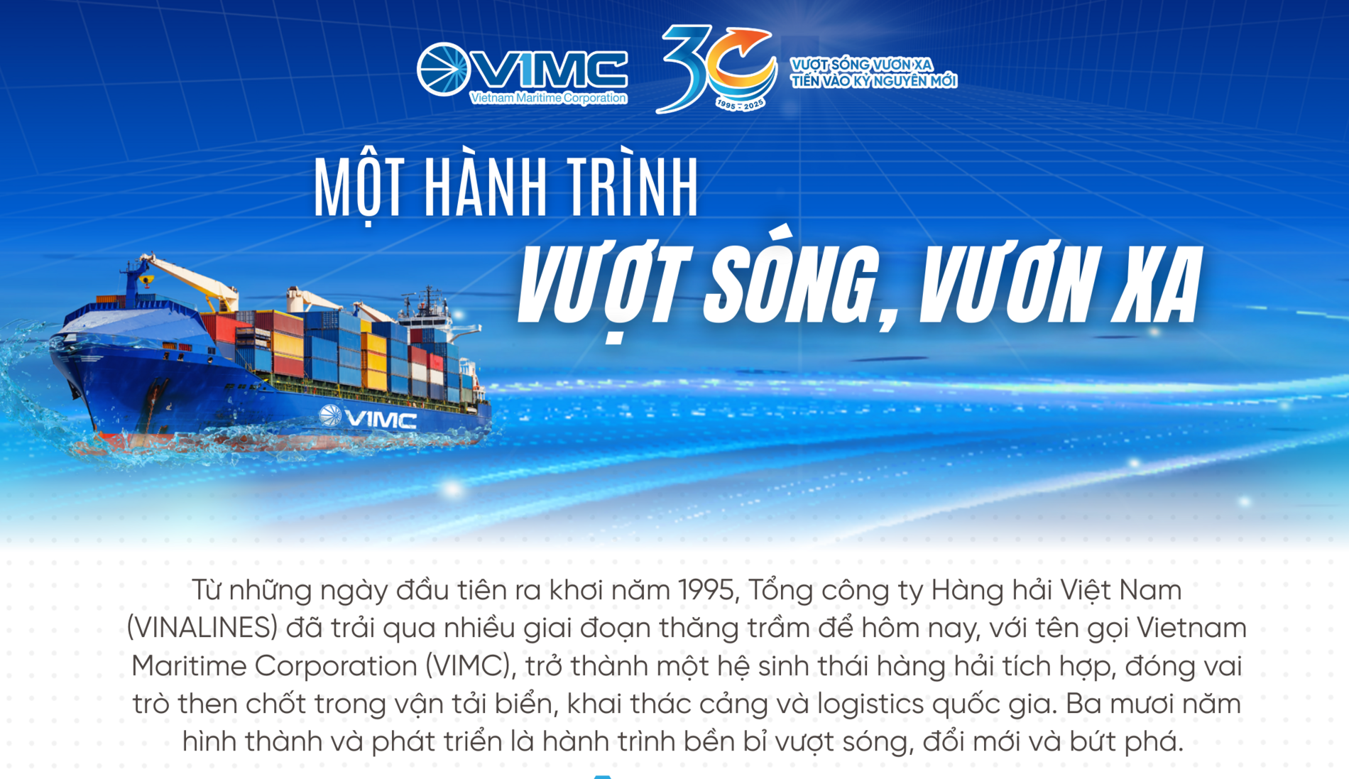 30 năm - Một hành trình vượt sóng vươn xa