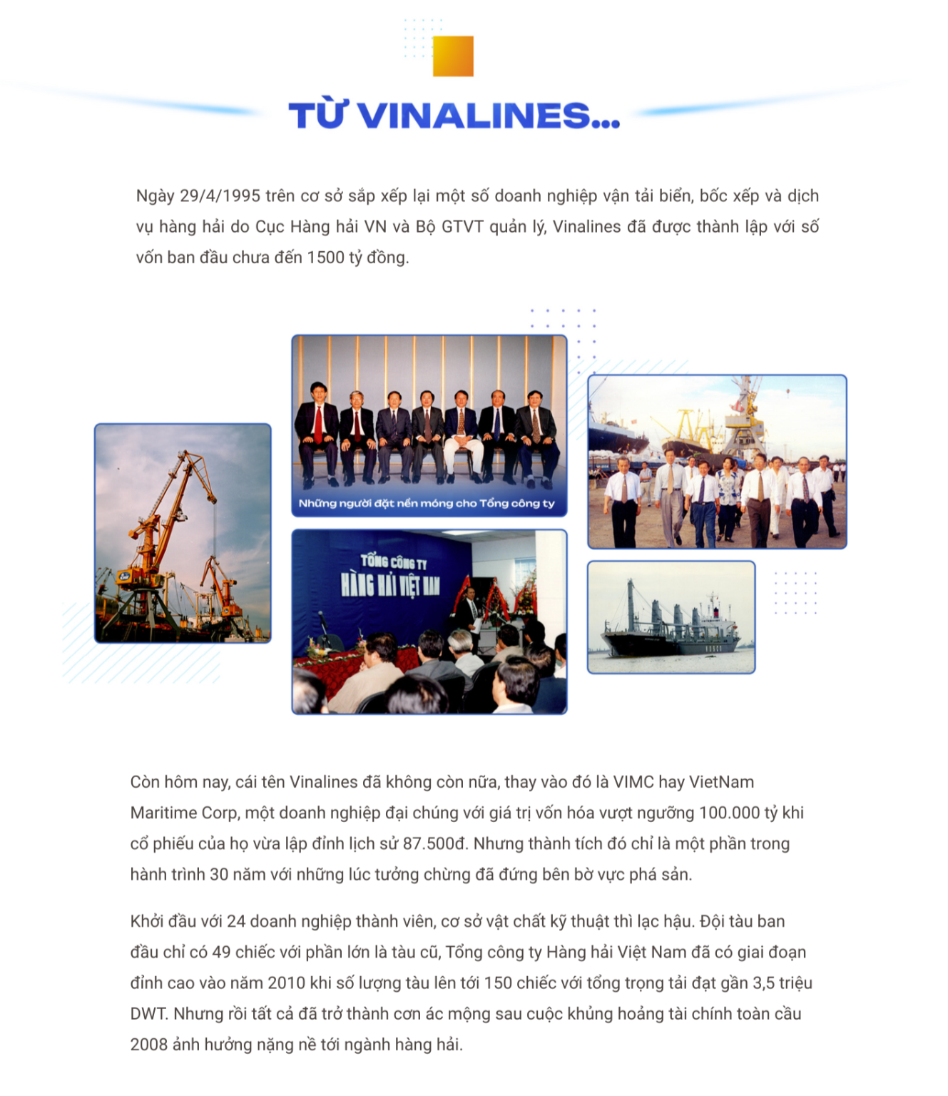 VIMC - 30 năm thăng trầm để rồi phát triển